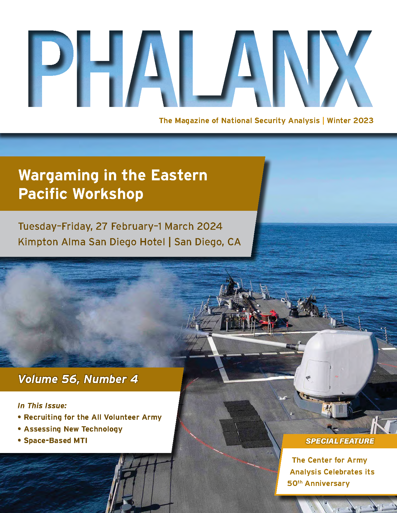 Military Operations Research Society > Publications > Phalanx > Current ...