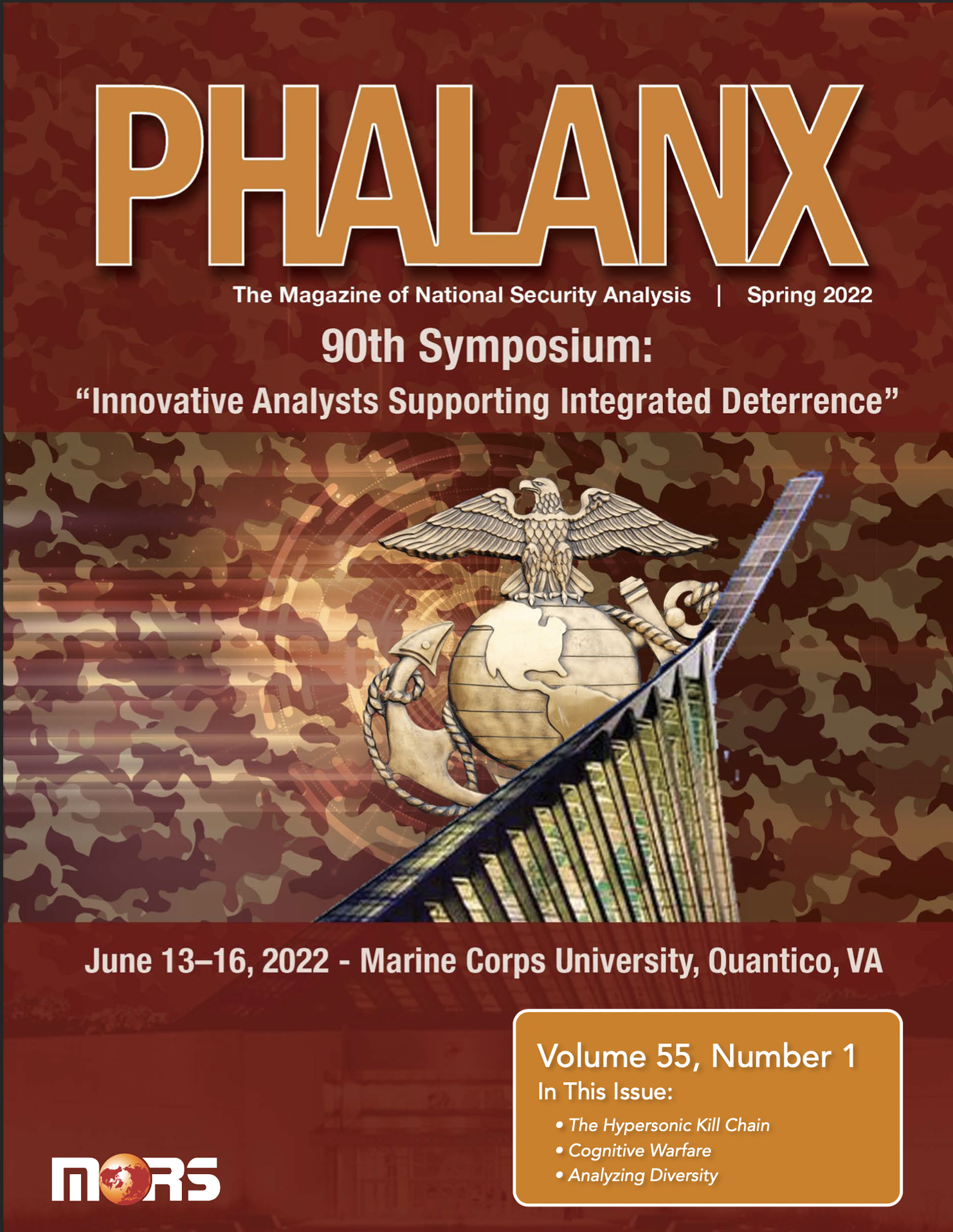 Military Operations Research Society > Publications > Phalanx > Current ...